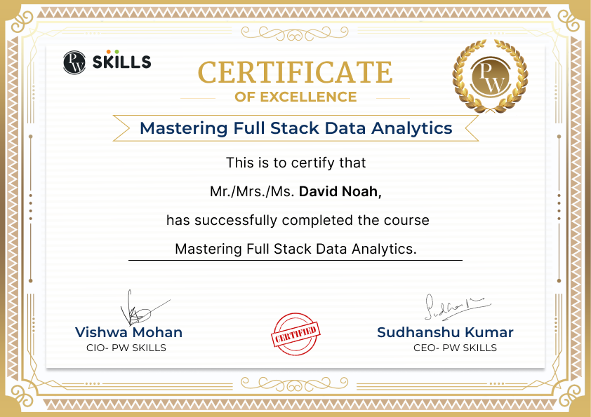 Mastering Full Stack Data Analytics Mastering Full Stack Data Analytics
